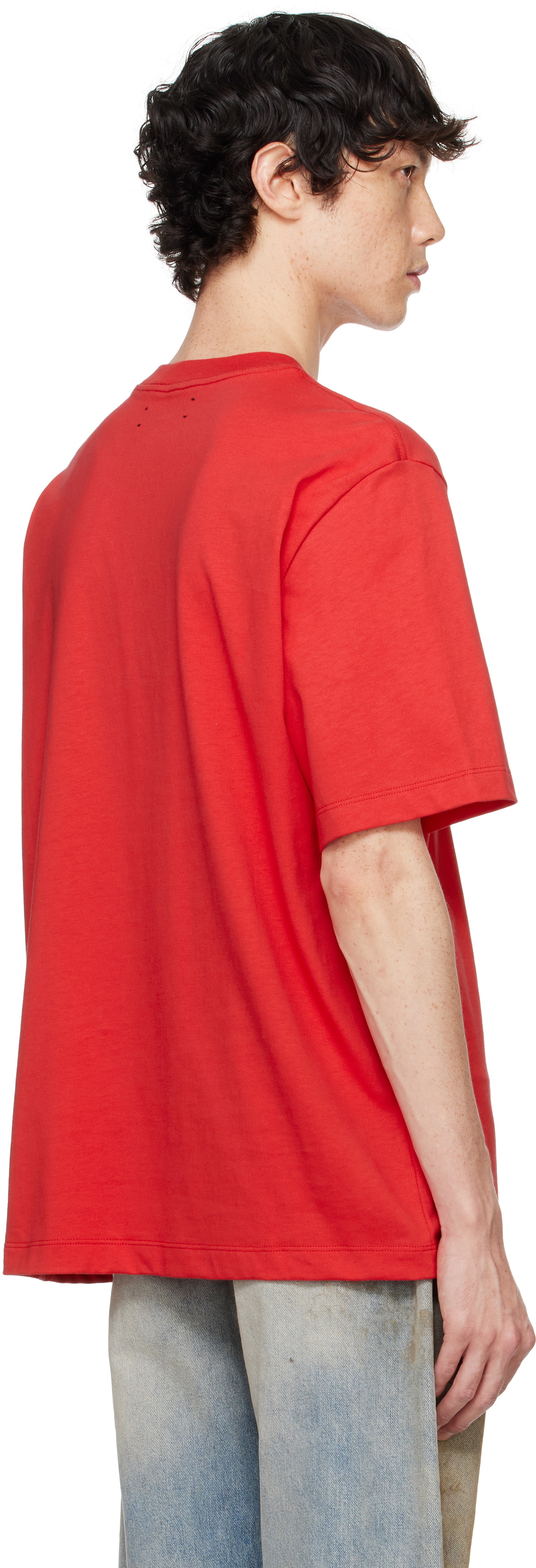 AMIRI Red 'Amiri' Core Logo T-shirt Amiri