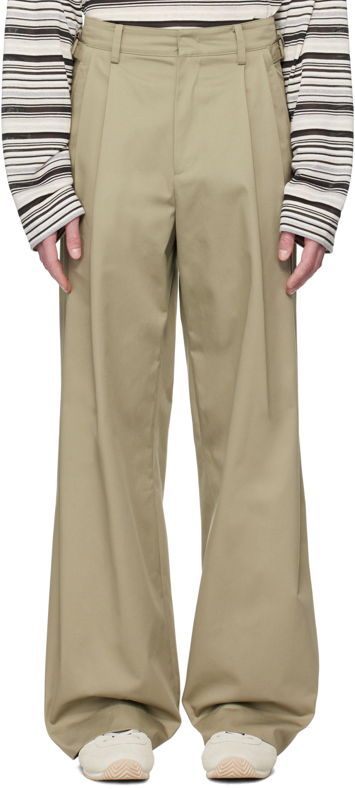 System SSENSE Exclusive Taupe Twill Trousers System