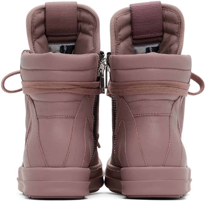 Rick Owens Kids Pink Geobaskets Sneakers Rick Owens