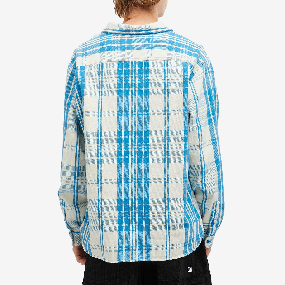 thisisneverthat Men's Big Flannel Work Shirt in Blue thisisneverthat