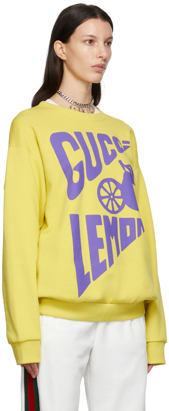 Gucci Yellow 'Gucci Lemon' Crewneck Sweatshirt Gucci