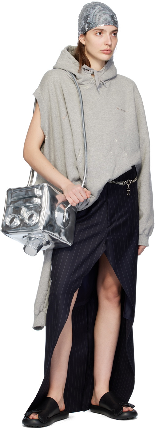 Doublet Black One Leg Maxi Skirt Doublet