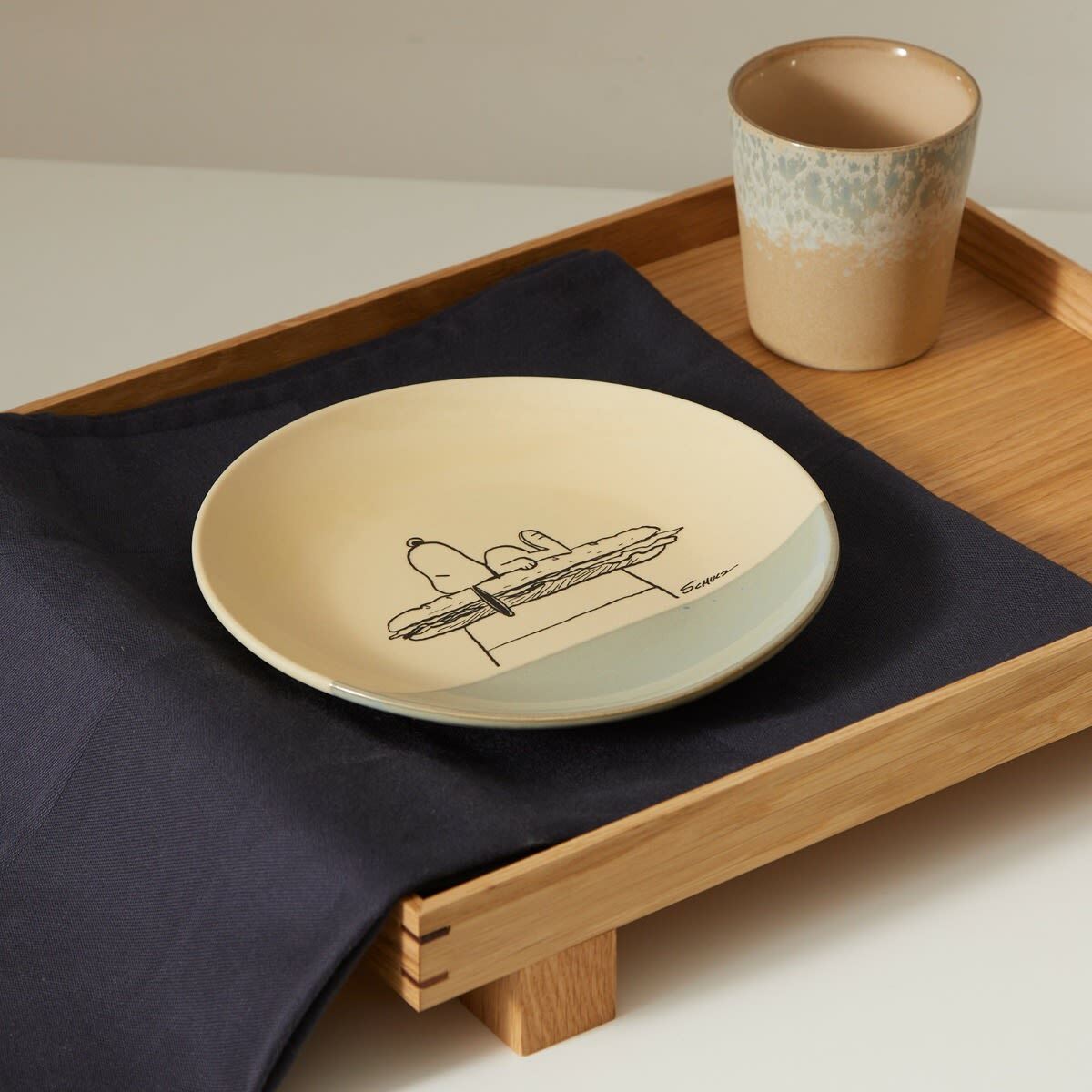 Peanuts Stoneware Platter in Sando Peanuts