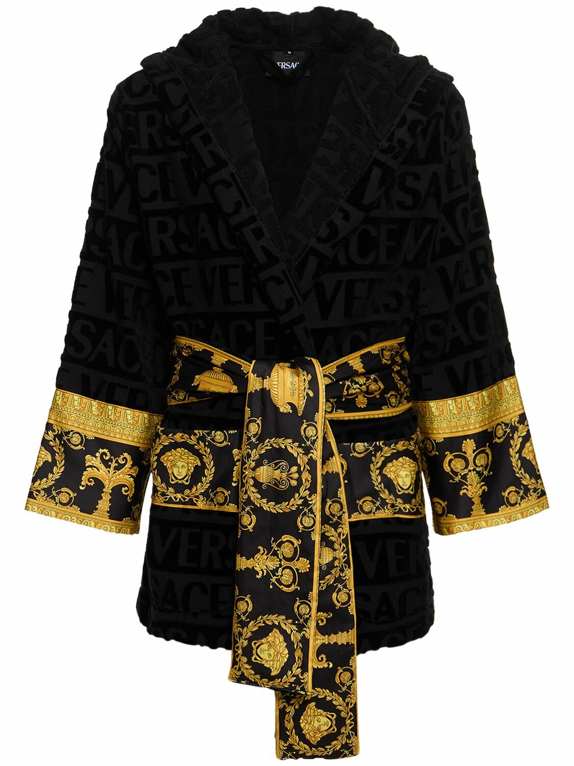VERSACE - Barocco & Robe Short Cotton Robe Versace