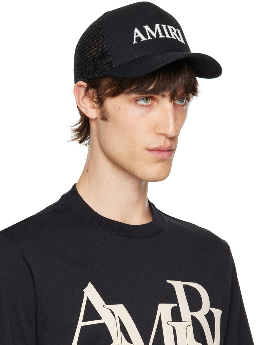 AMIRI Black 'Amiri' Core Logo Trucker Cap Amiri