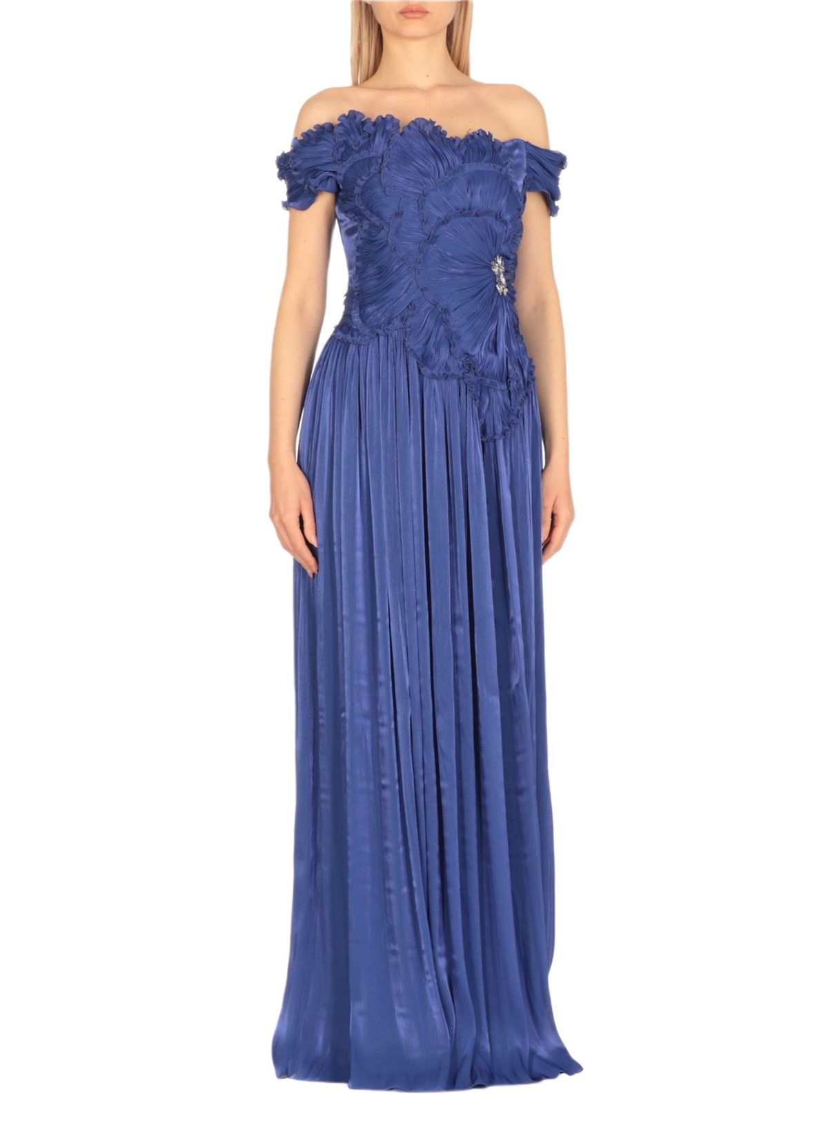 Costarellos Lurex Georgette Dress Costarellos