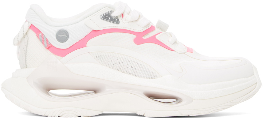 Li-Ning White & Pink EXD Infinity Sneakers Li-Ning