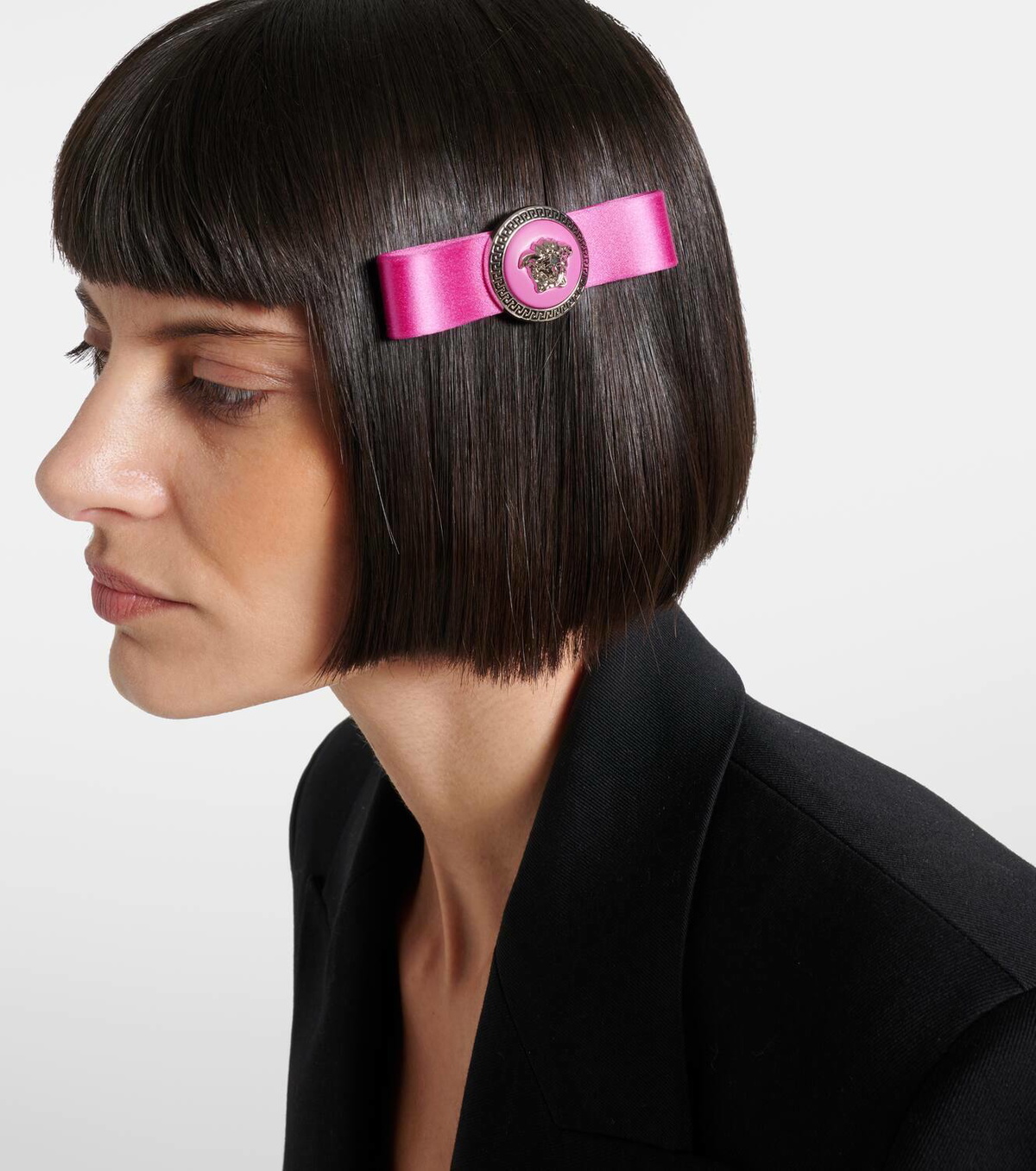 Versace Biggie Medusa satin hair clip Versace