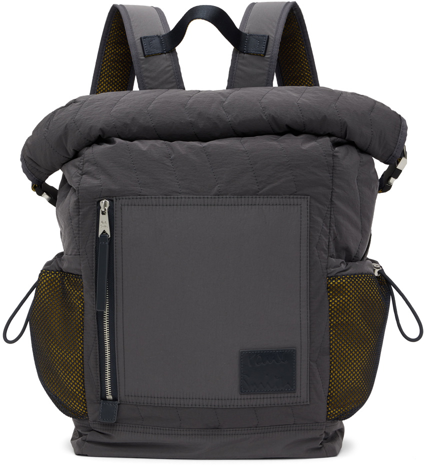 Paul Smith Gray Roll Top Backpack Paul Smith