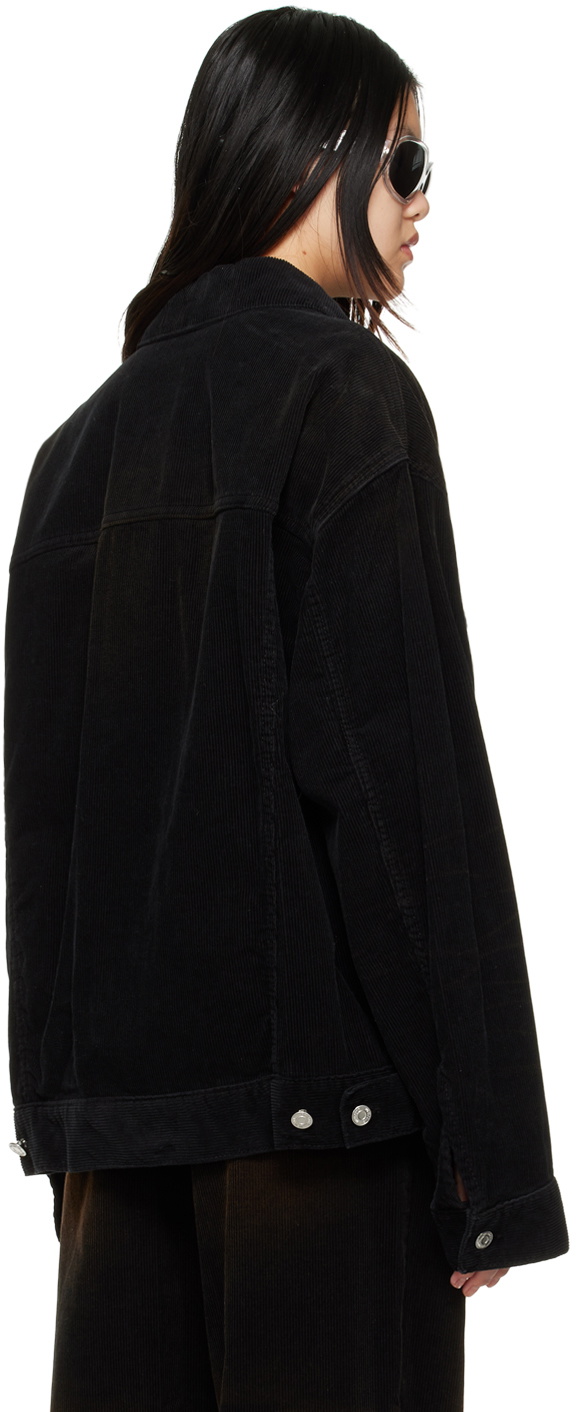 We11done Black Worn Jacket We11done