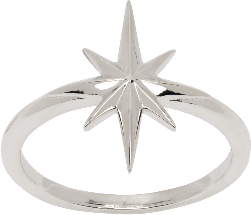 Stolen Girlfriends Club Silver Large North Star Ring Stolen Girlfriends Club