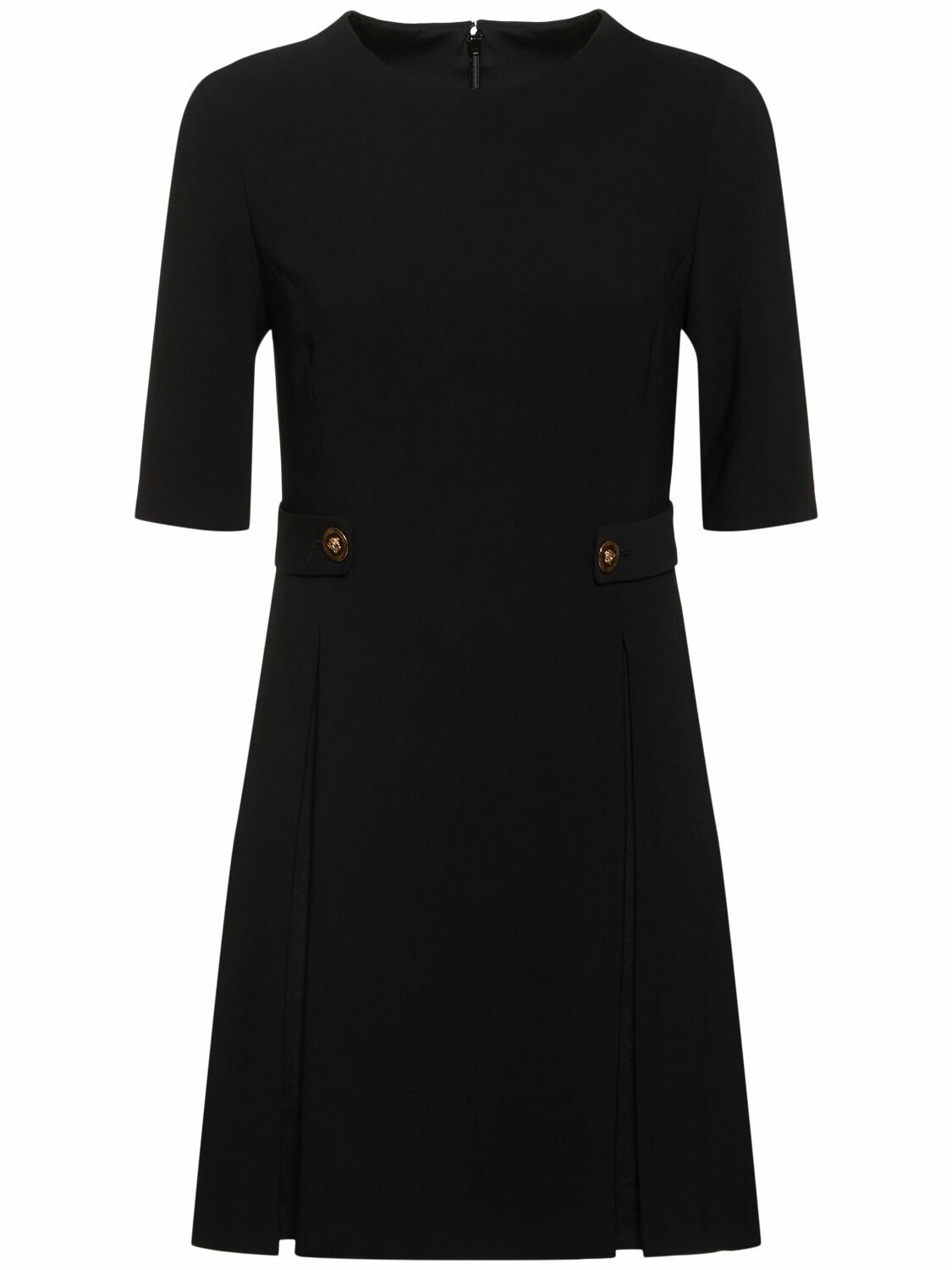 VERSACE Stretch Cady Short Sleeve Dress Versace