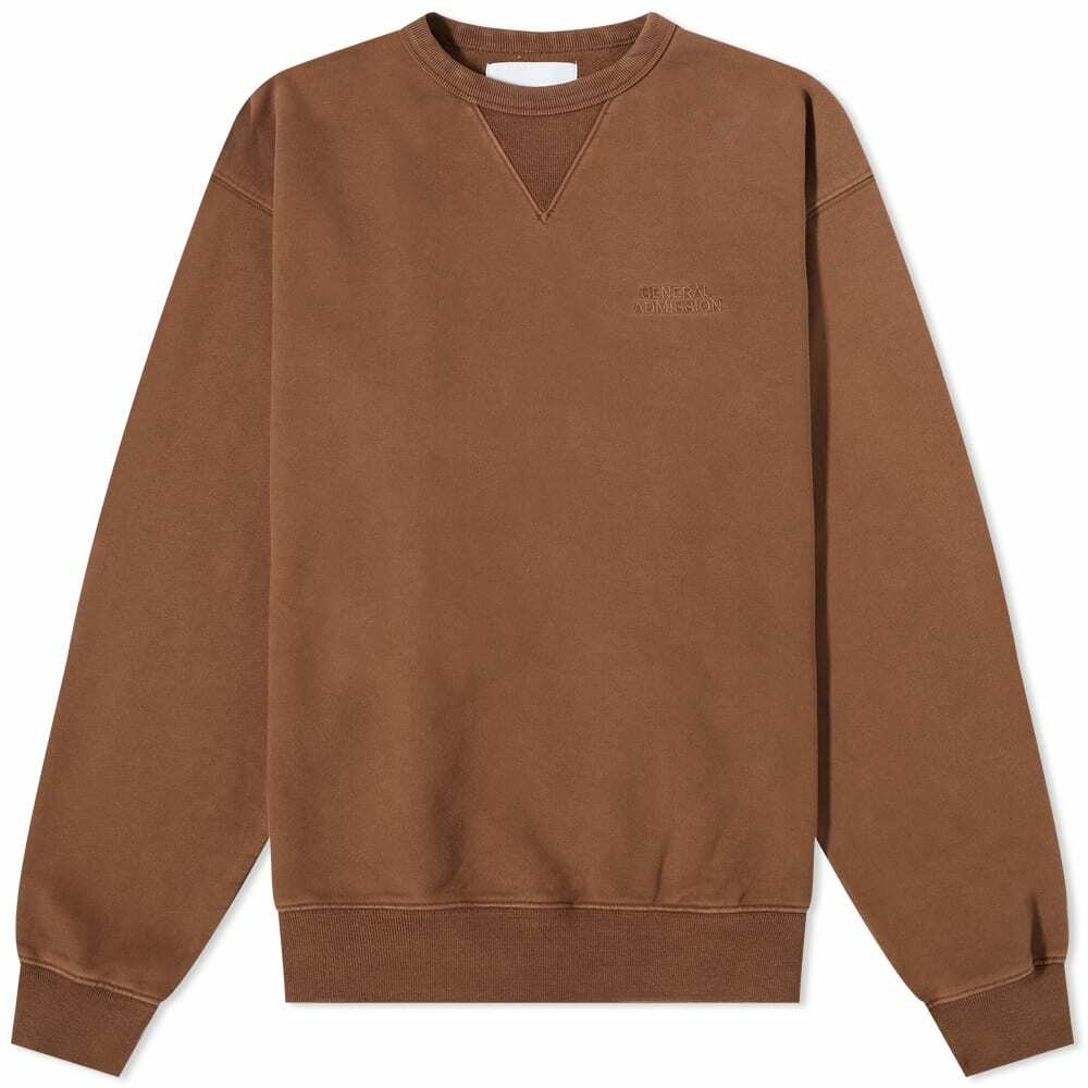 General Admission Men's Ballona Crew Sweat in Brown General Admission