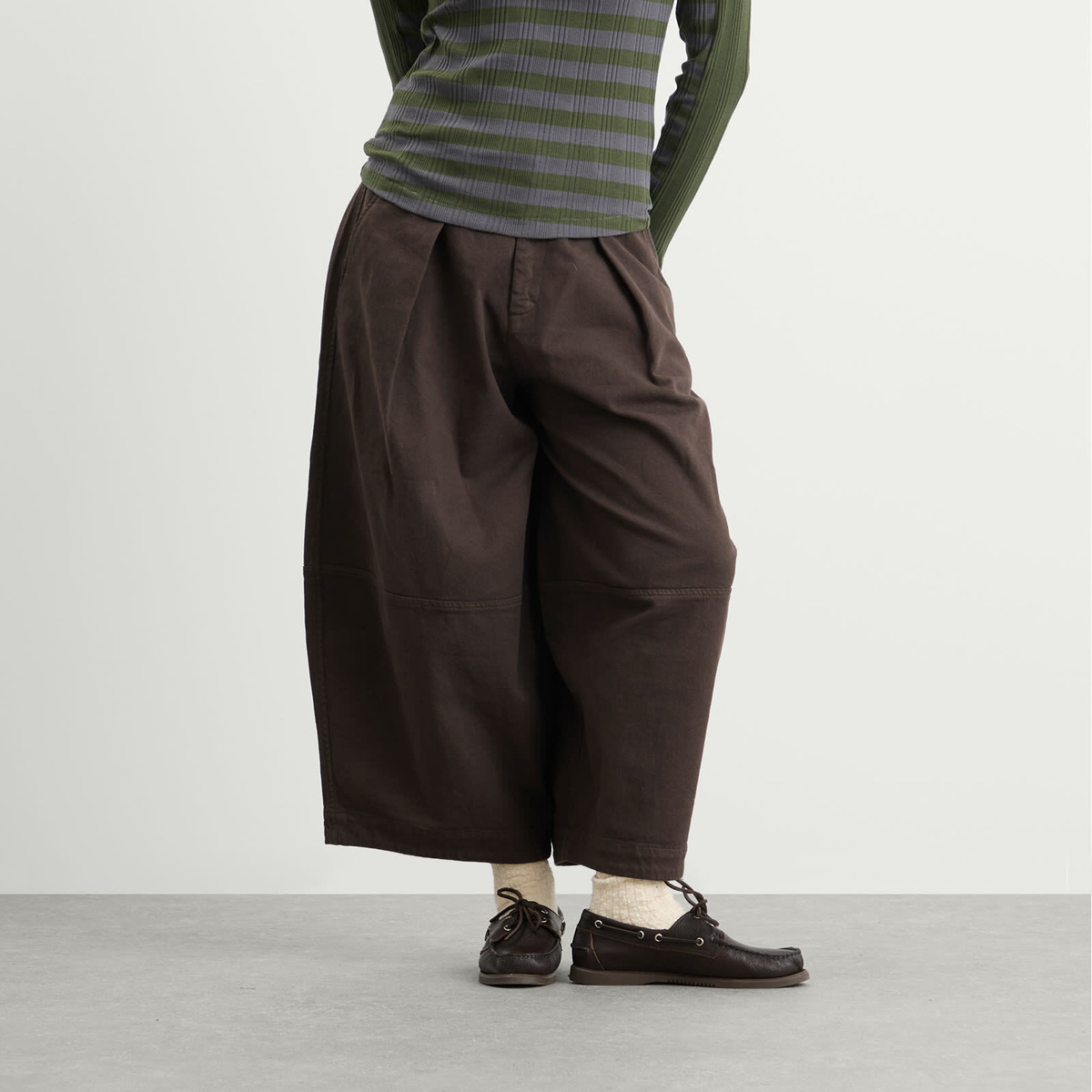 YMC Women's Earth Deadbeat Trousers in Brown YMC
