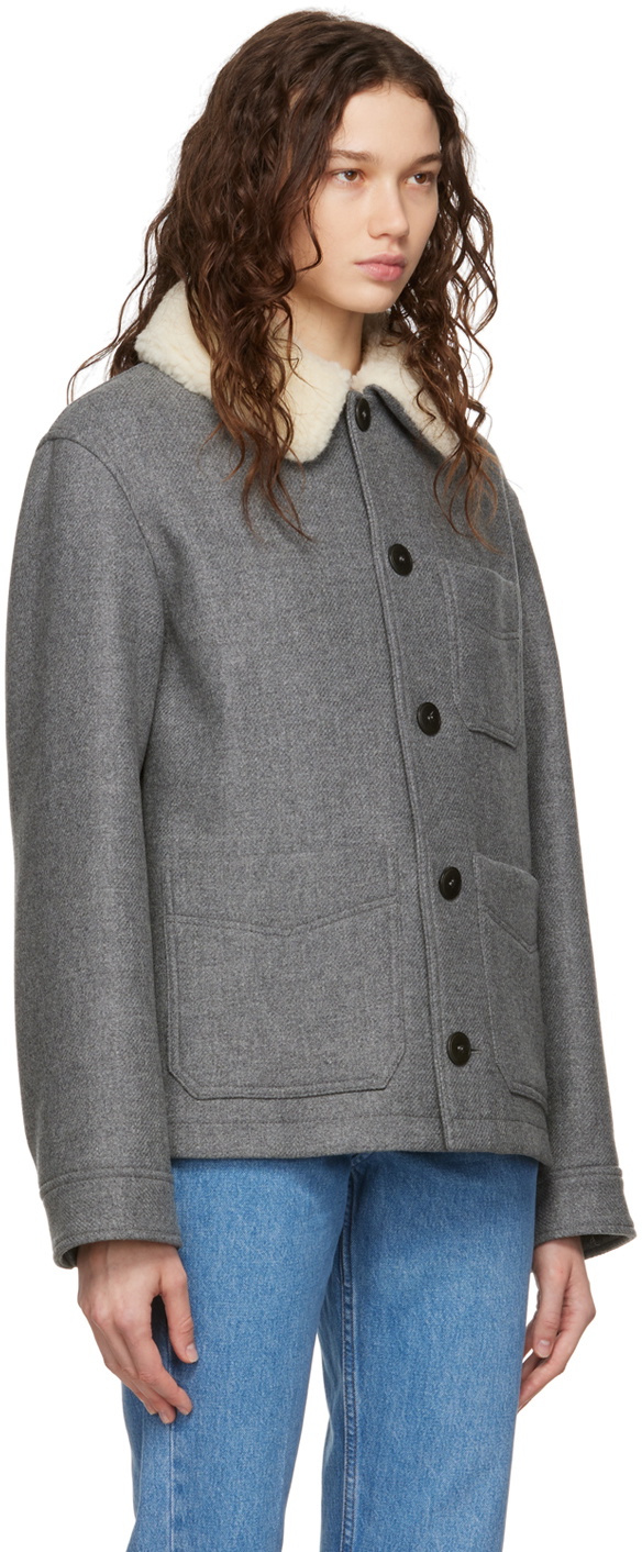 A.P.C. Gray New Julia Jacket A.P.C.