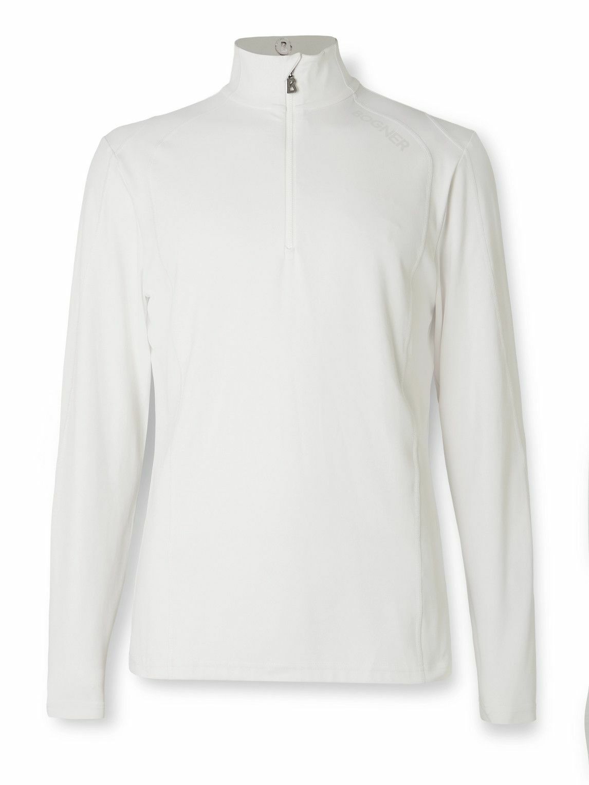 BOGNER - Harry1 Quarter-Zip Stretch-Jersey Baselayer - White Bogner