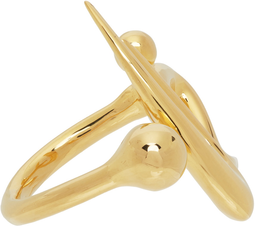 Hannah Jewett Gold Cyber Ring Hannah Jewett