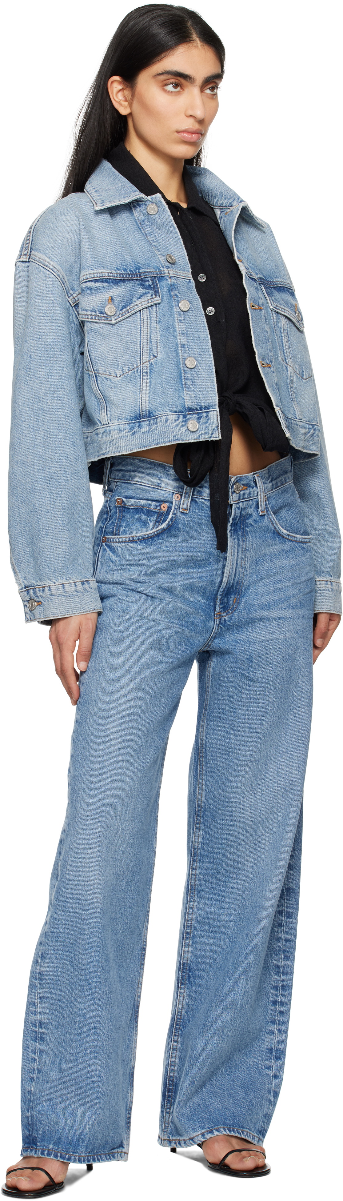 AGOLDE Blue Palmer Denim Jacket AGOLDE