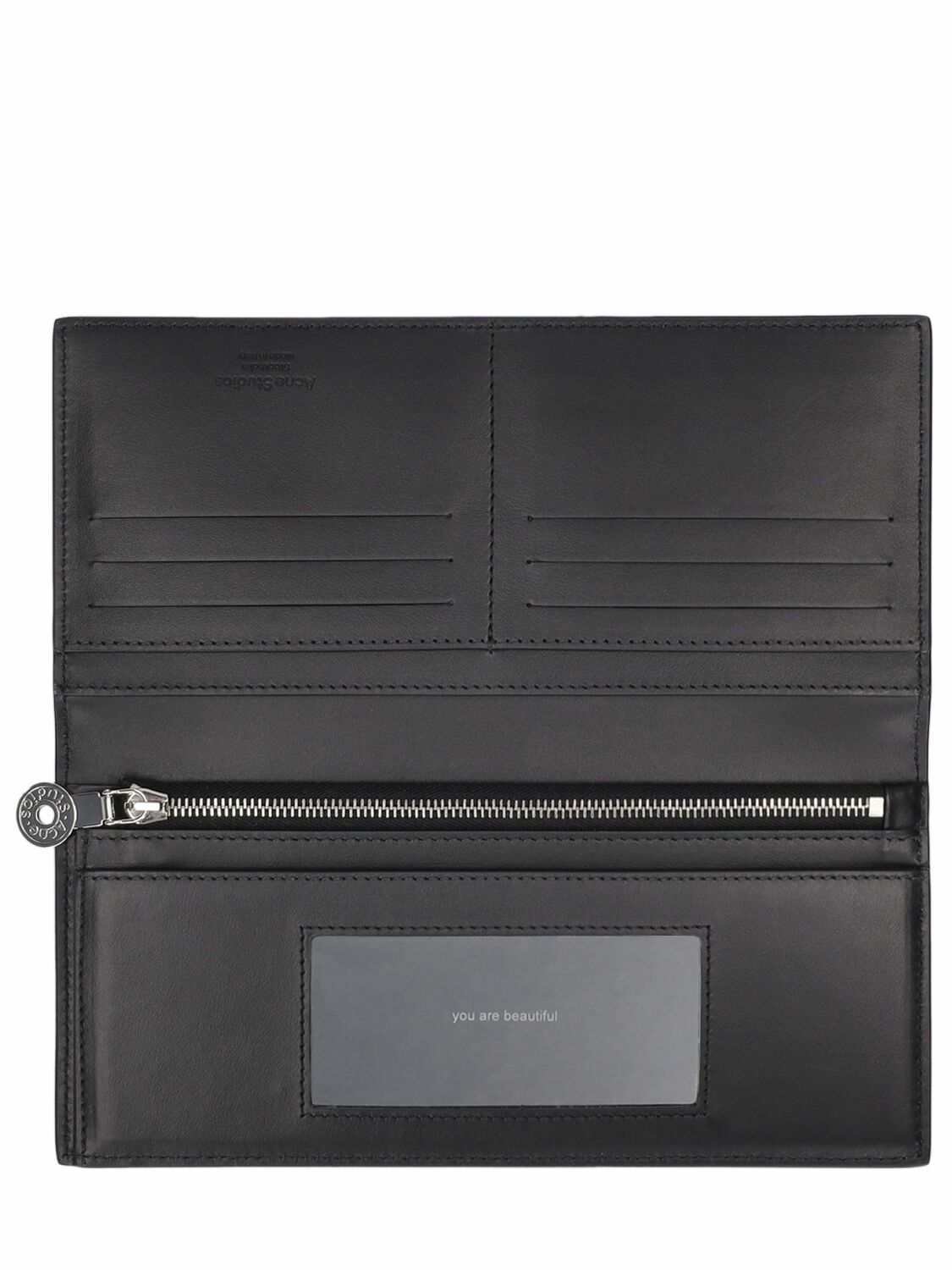 ACNE STUDIOS - Aveny Leather Evening Wallet Acne Studios
