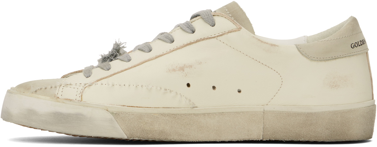 Golden Goose Off-White & Gray Super-Star Sneakers Golden Goose Deluxe Brand