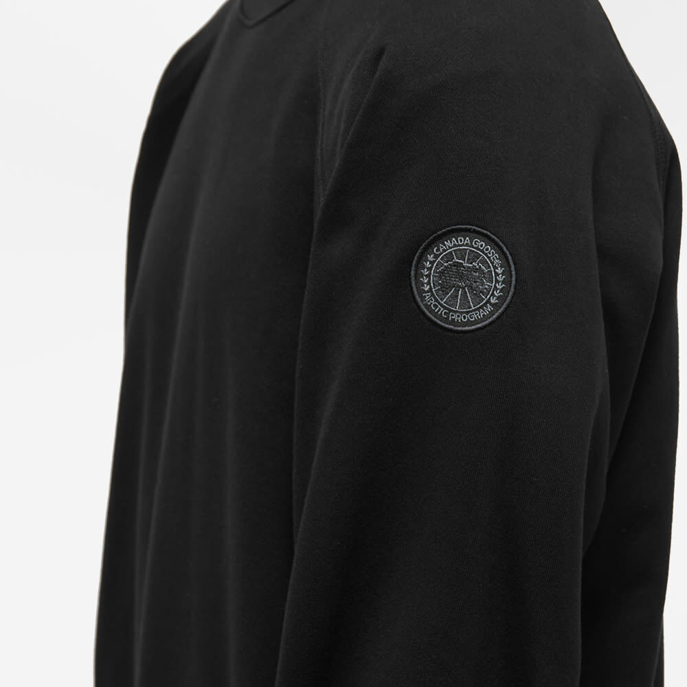 Canada Goose Men's Disc Huron Crew Sweat in Black Canada Goose