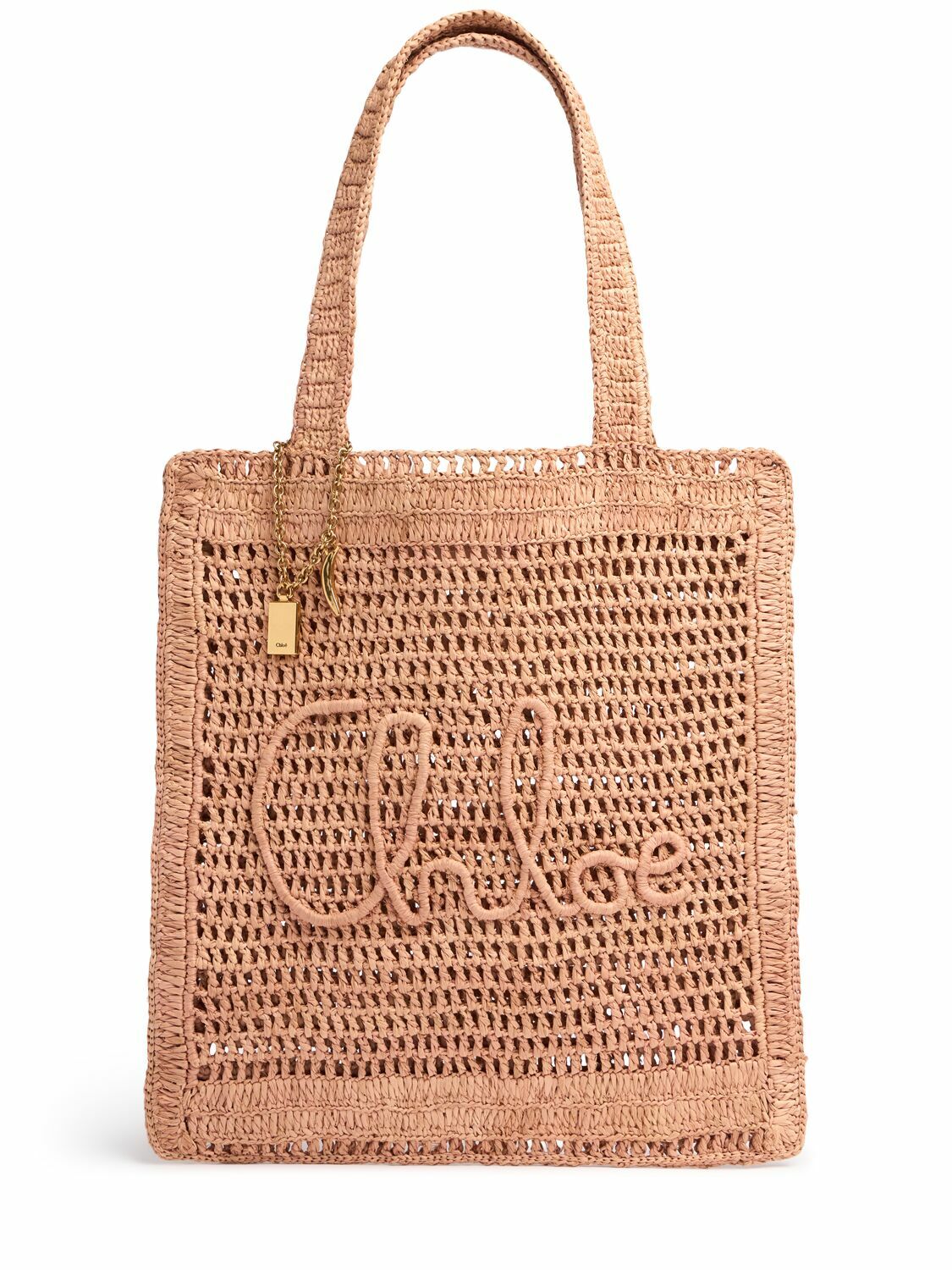 CHLOÉ Summer Banana Crochet Tote Bag Chloe