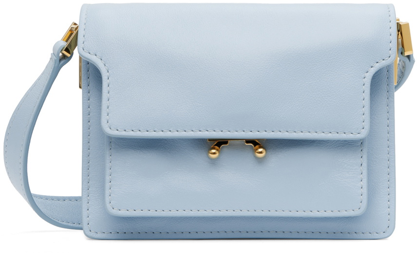 Marni Blue Mini Soft Trunk Bag Marni