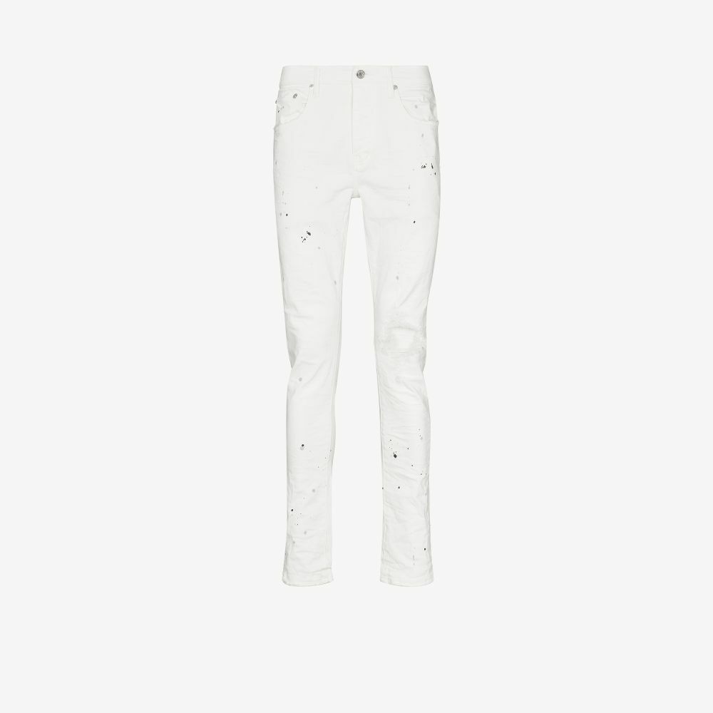 Purple Brand P001 Paint Blowout Skinny Jeans Purple Brand