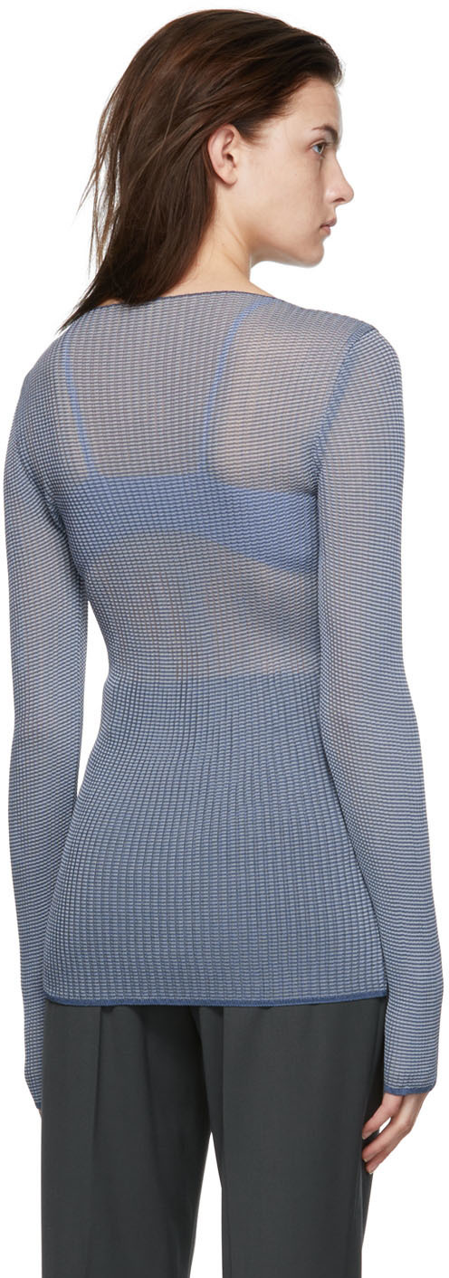LOW CLASSIC Blue Rayon Sweater Low Classic