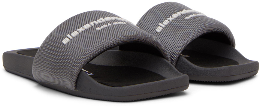 Alexander Wang Gray AW Pool Slide Alexander Wang