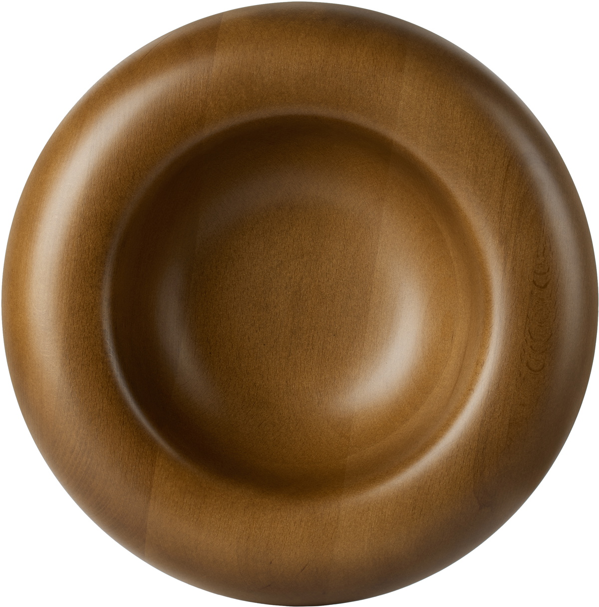 Audo Copenhagen Brown Beech Rond Bowl Audo Copenhagen
