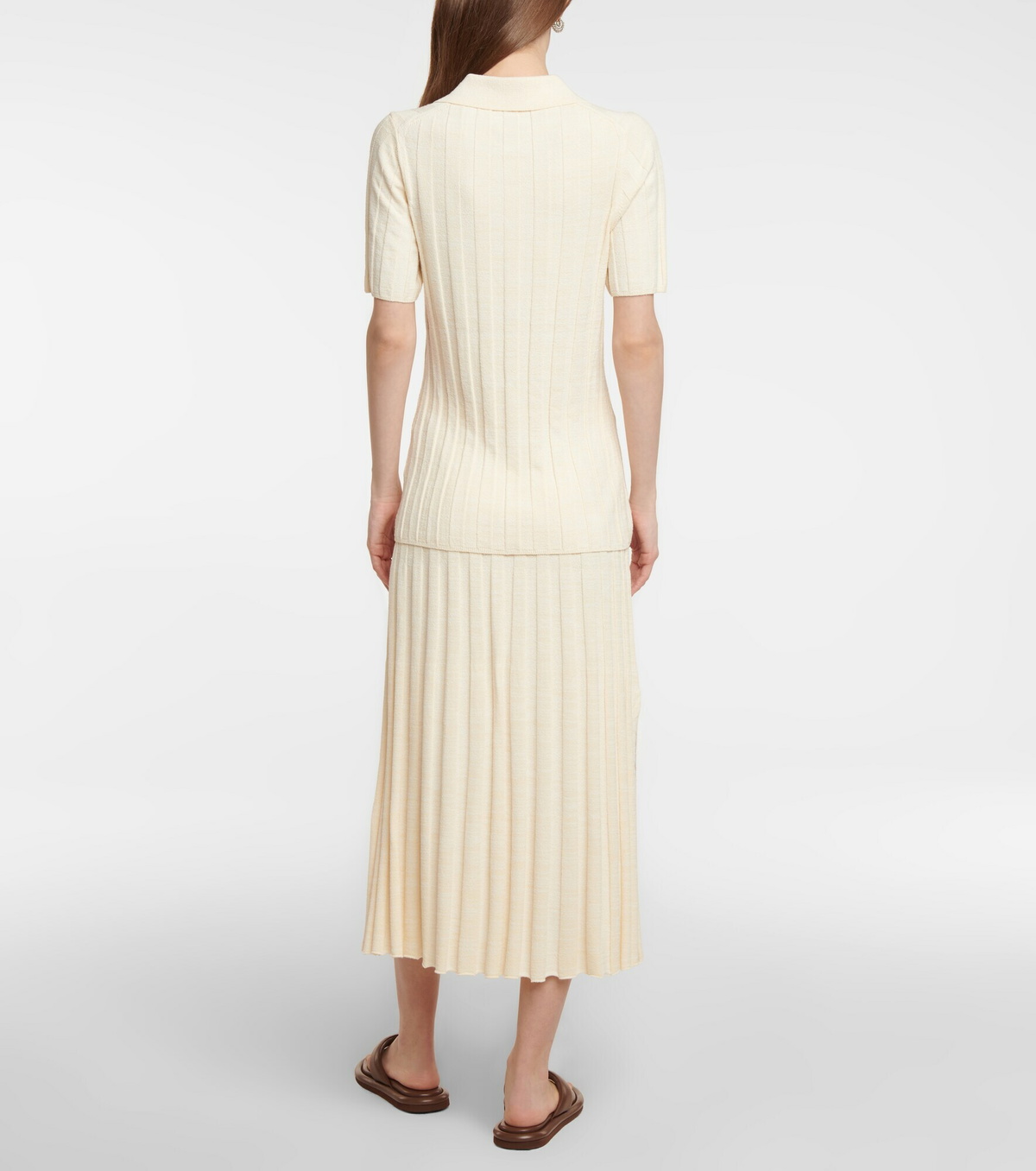 Joseph - Ribbed-knit polo sweater Joseph