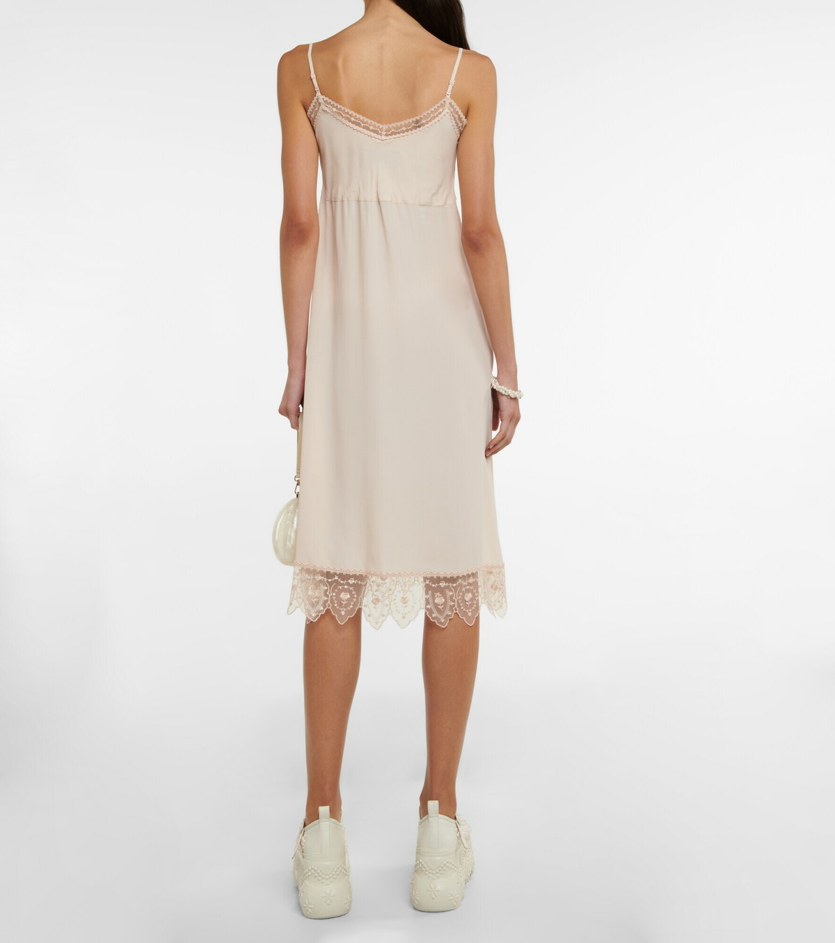 Simone Rocha - Lace-trimmed midi dress Simone Rocha