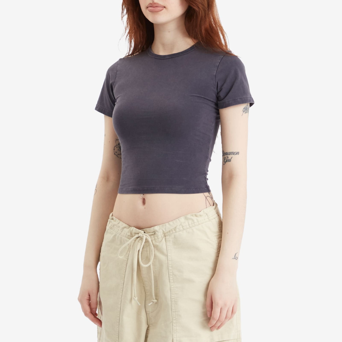 Entire Studios Women's Micro T-Shirt in Ink Entire Studios