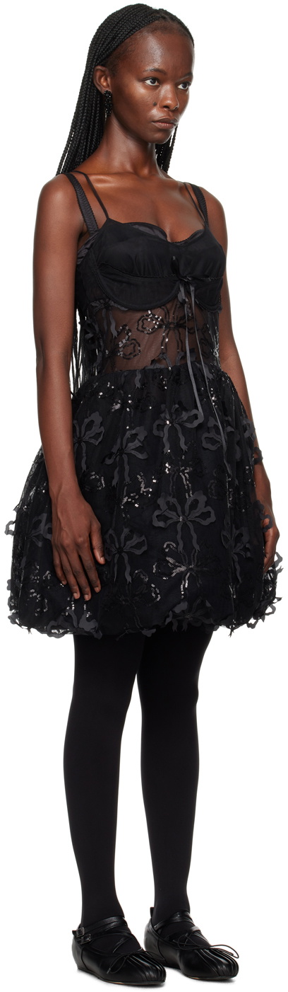 Simone Rocha Black Bow Minidress Simone Rocha