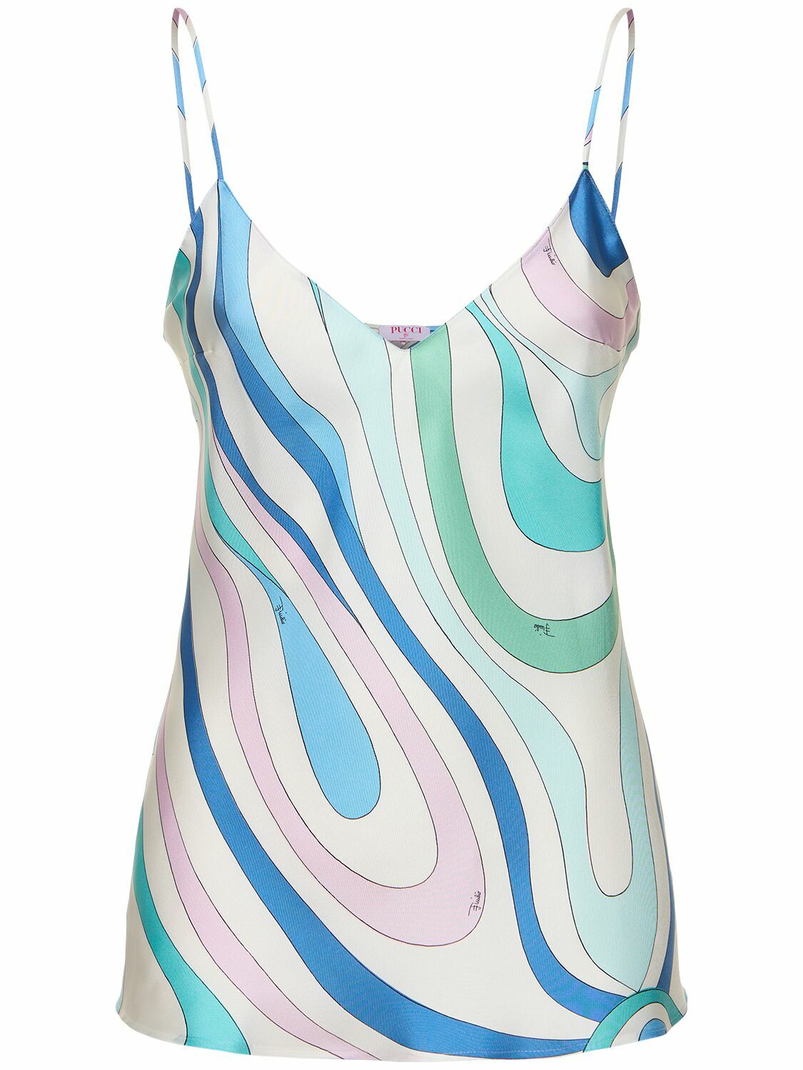 PUCCI Printed Silk Twill Top Emilio Pucci