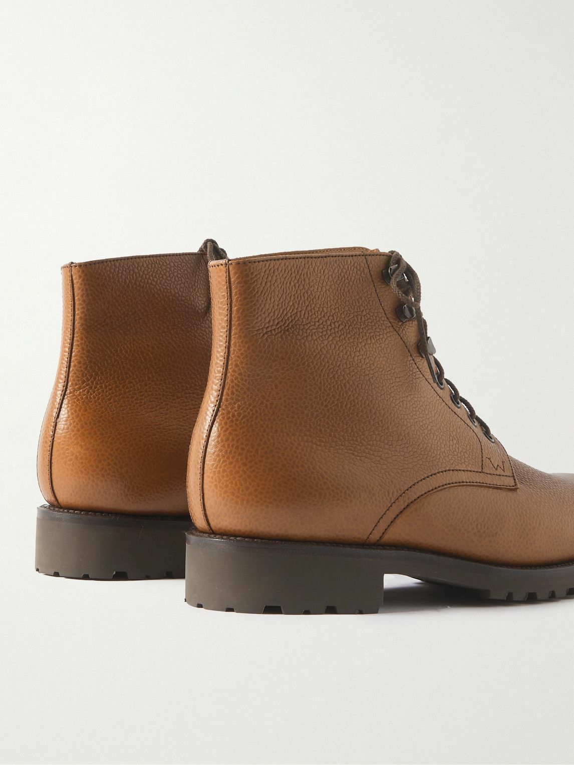 J.M. Weston - Full-Grain Leather Lace-Up Boots - Brown J.M. Weston