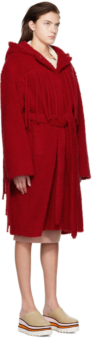 Stella McCartney Red Teddy Coat Stella McCartney