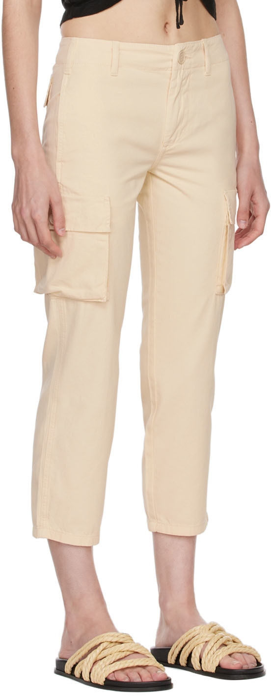 FRAME Beige Cotton Trousers Frame Denim