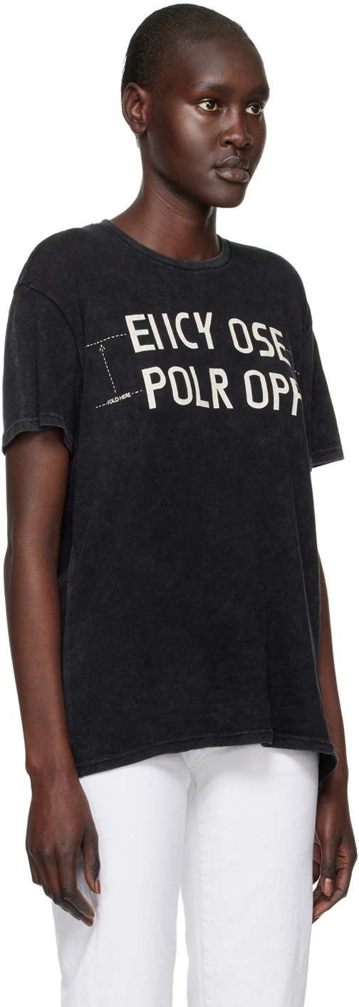 R13 Black Hidden Message T-Shirt R13