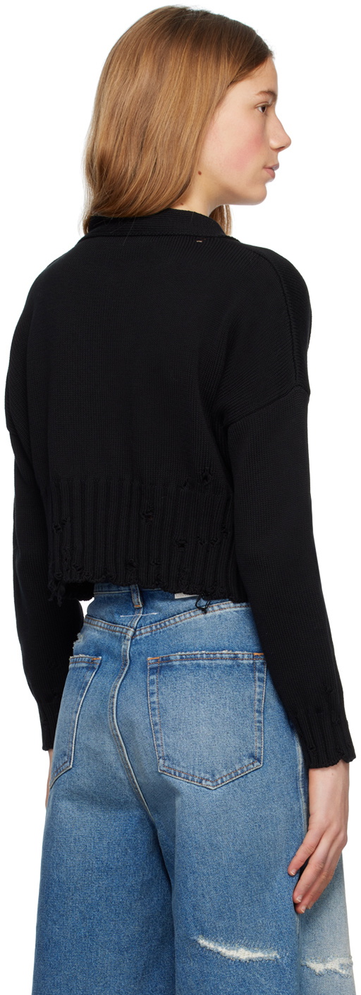 Marni Black Distressed Cardigan Marni