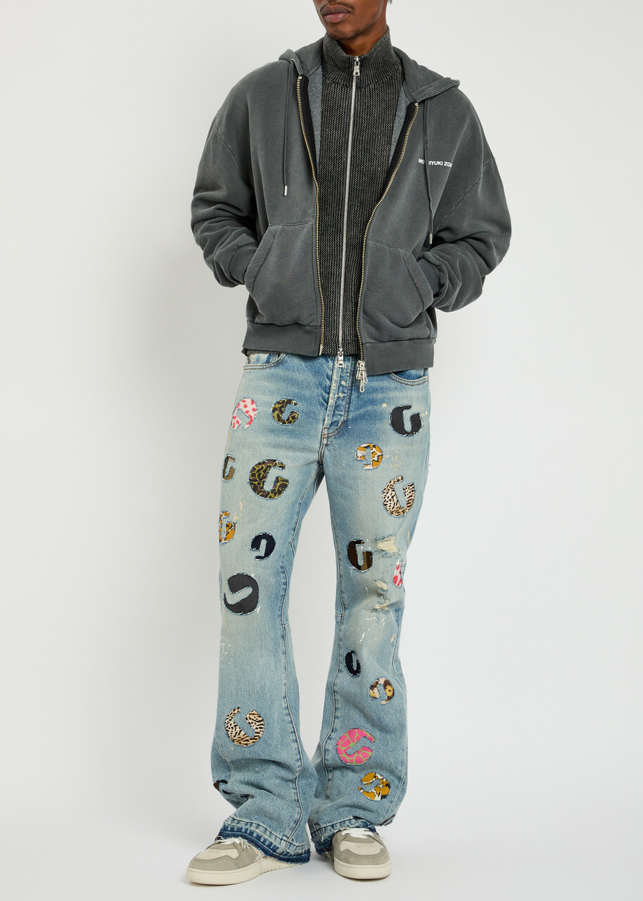 Gallery Dept. Time La Flare Patchwork Flared-leg Jeans Indigo Gallery Dept.