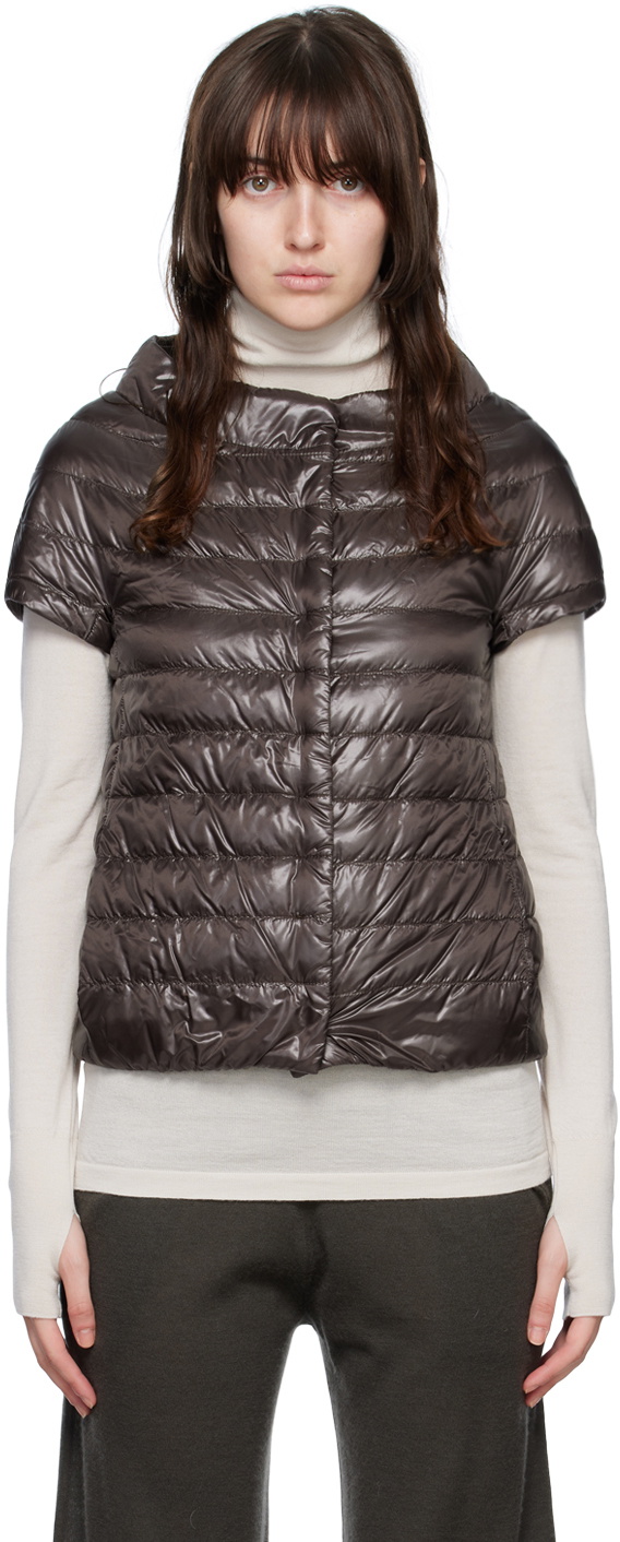 Herno Brown Emilia Down Vest Herno