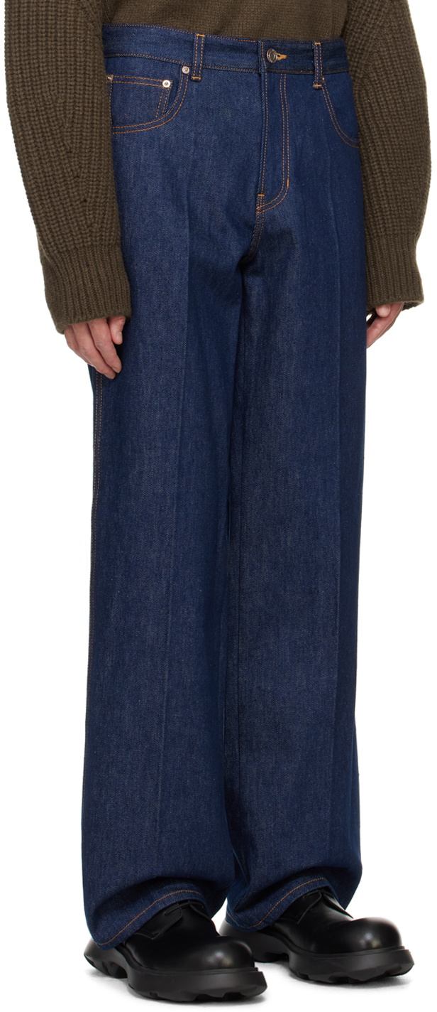 Recto Blue Vincent Straight Fit Jeans Recto