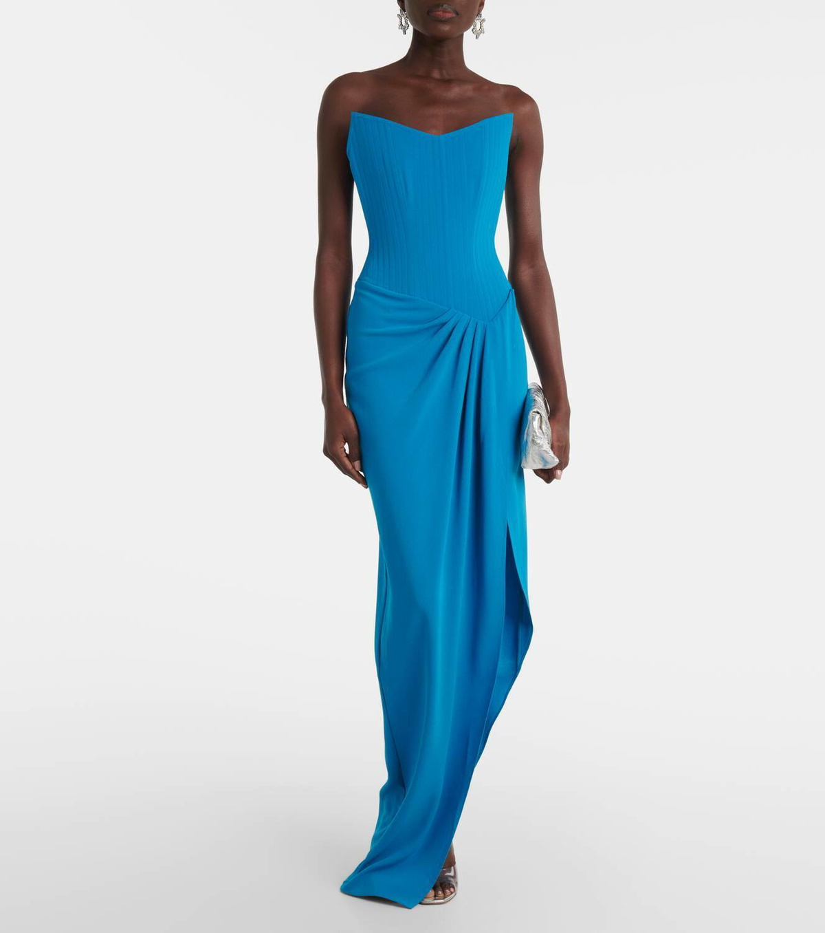 Alex Perry Draped crêpe corset gown Alex Perry
