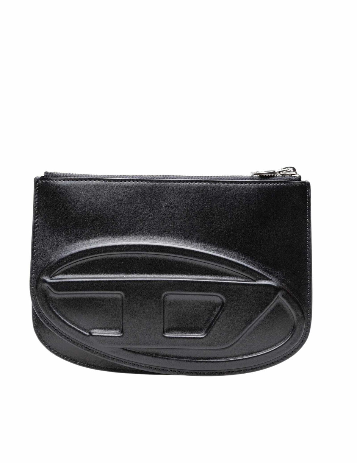 Diesel 1dr Twin Leather Shoulder Bag Black Diesel