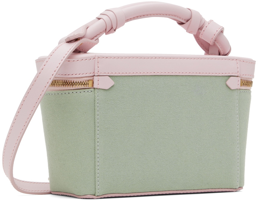 Balmain Green & Pink B-Army Small Vanity Bag Balmain
