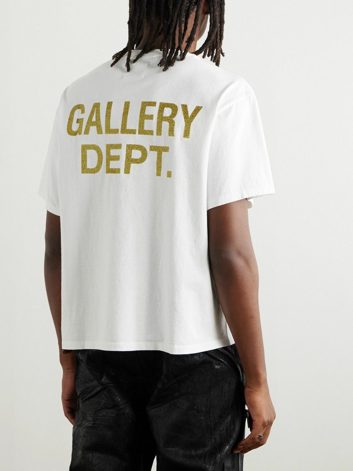 Gallery Dept. - Logo-Print Cotton-Jersey T-Shirt - White Gallery Dept.