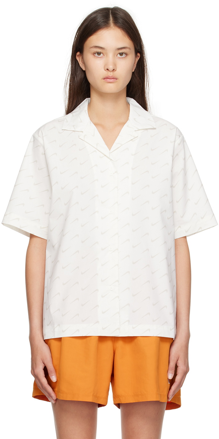 Nike White Pattern Shirt Nike