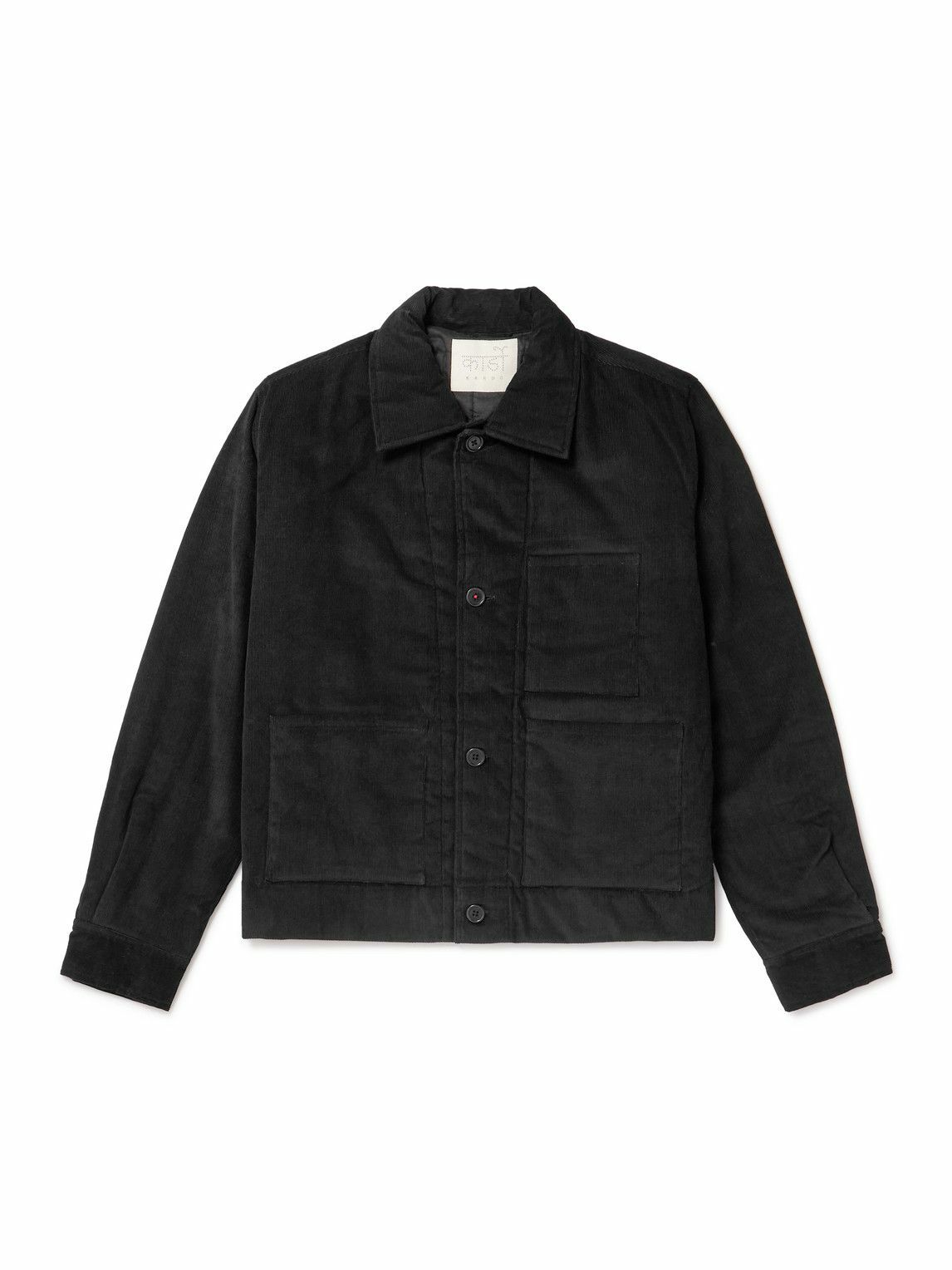 Kardo - Bodhi Embroidered Cotton-Corduroy Jacket - Black Kardo
